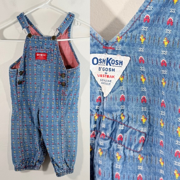 OshKosh B'gosh | Bottoms | Oshkosh Bgosh Vintage Usa Made Chicken ...
